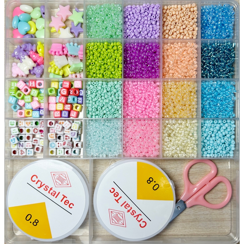 5000Pcs Beads Kit for DIY Name Bracelets DIY Bracelet Making Set Crystal tec Bids for Bracelets ...