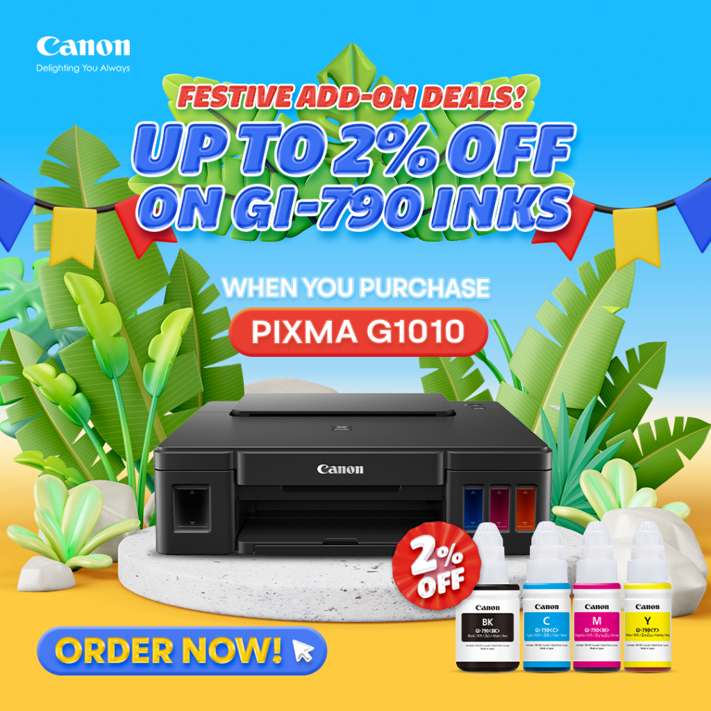 Canon Pixma G1010 Refillable Ink Tank System | Shopee Philippines