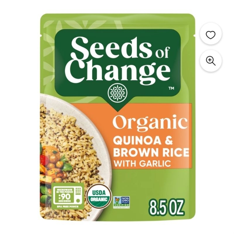 Organic Quinoa & Brown Rice with Garlic 8.5oZ/240g | Shopee Philippines