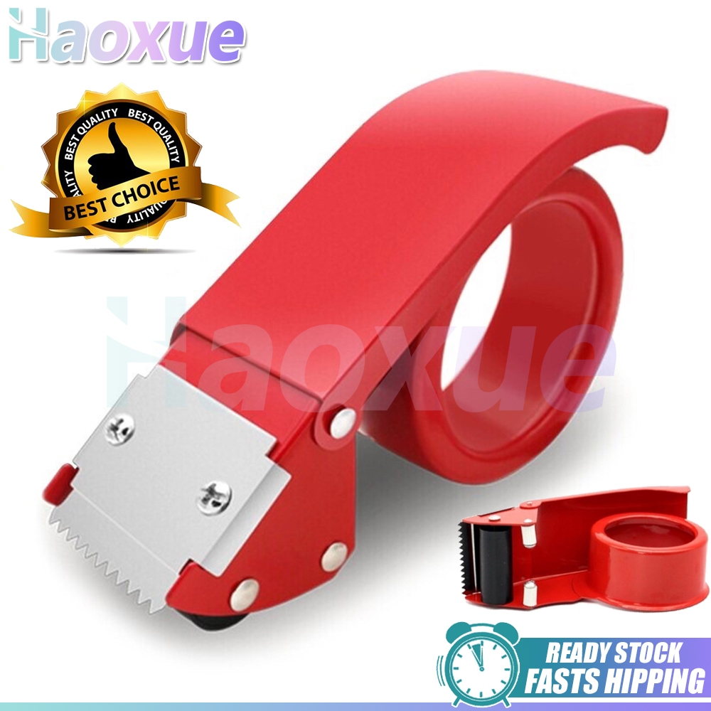 2" Heavy Duty Metal Packaging Tape Dispenser Plastic Cutter Tape Cutter ...
