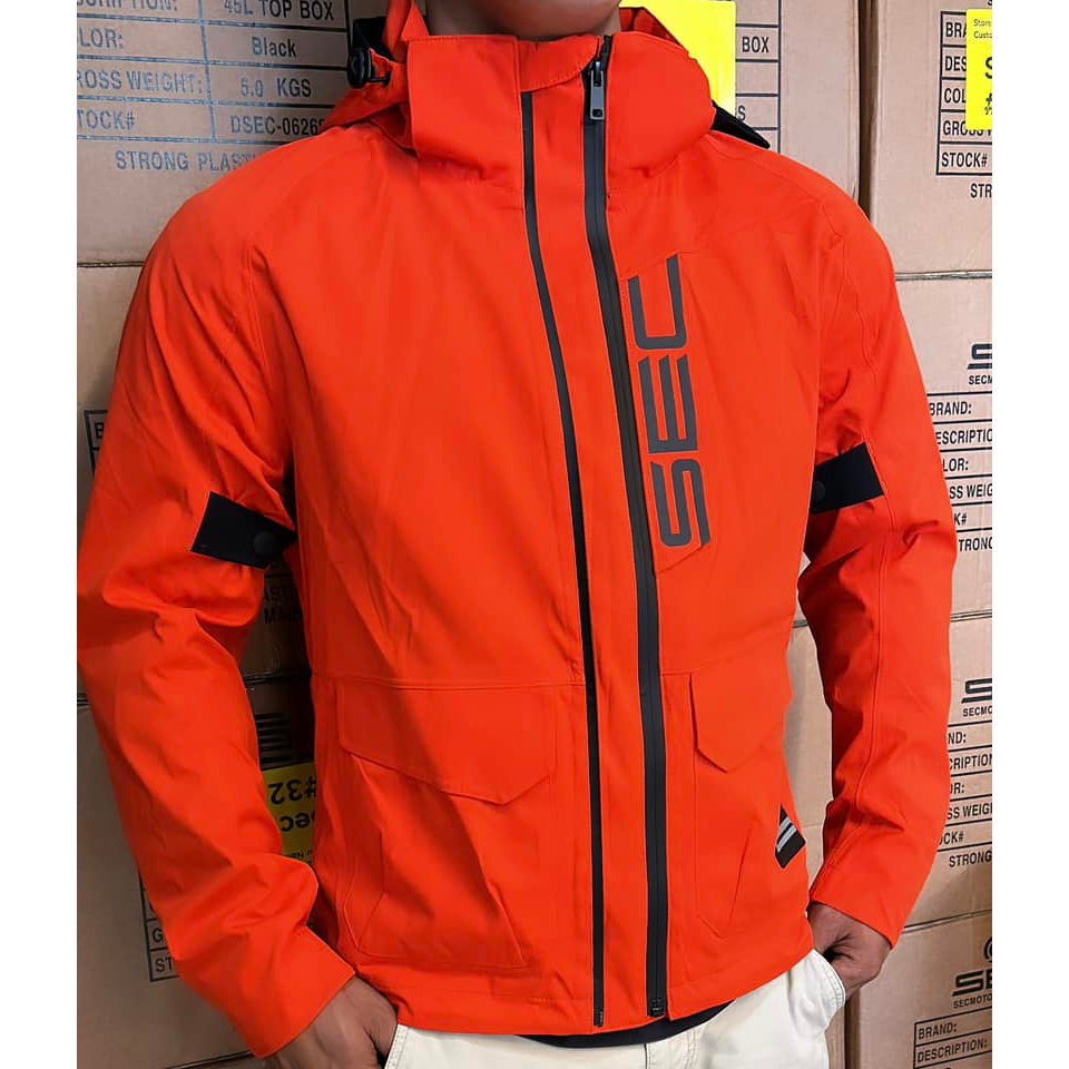 Sec Motorcycle Riding Jacket (Fully Padded/ Removable Hood/ Water ...