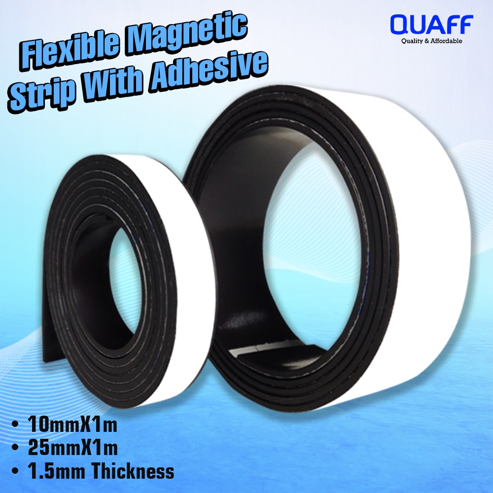 Magnetic Strip with Adhesive 1m/Roll Flexible Magnetic Rubber Strip ...