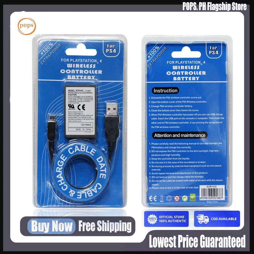 Original PS4 V1 Battery Version 1 1000mAh Wireless Controller Battery ...
