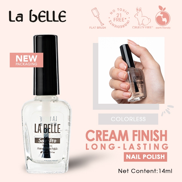 La Belle Nail Polish Colorless and Natural Shades 14ml | Shopee Philippines