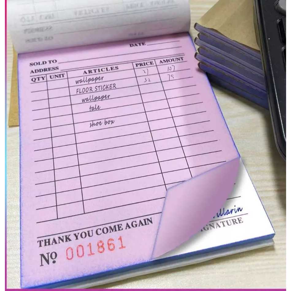 Delivery Receipt Temporary Resibo Paper Official Receipt For Business ...