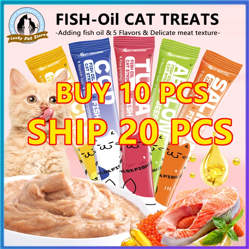 【16g】Pet Cat Treats Buy 10 Get 10 Free Cat food Cat Snacks Pets Kitty ...
