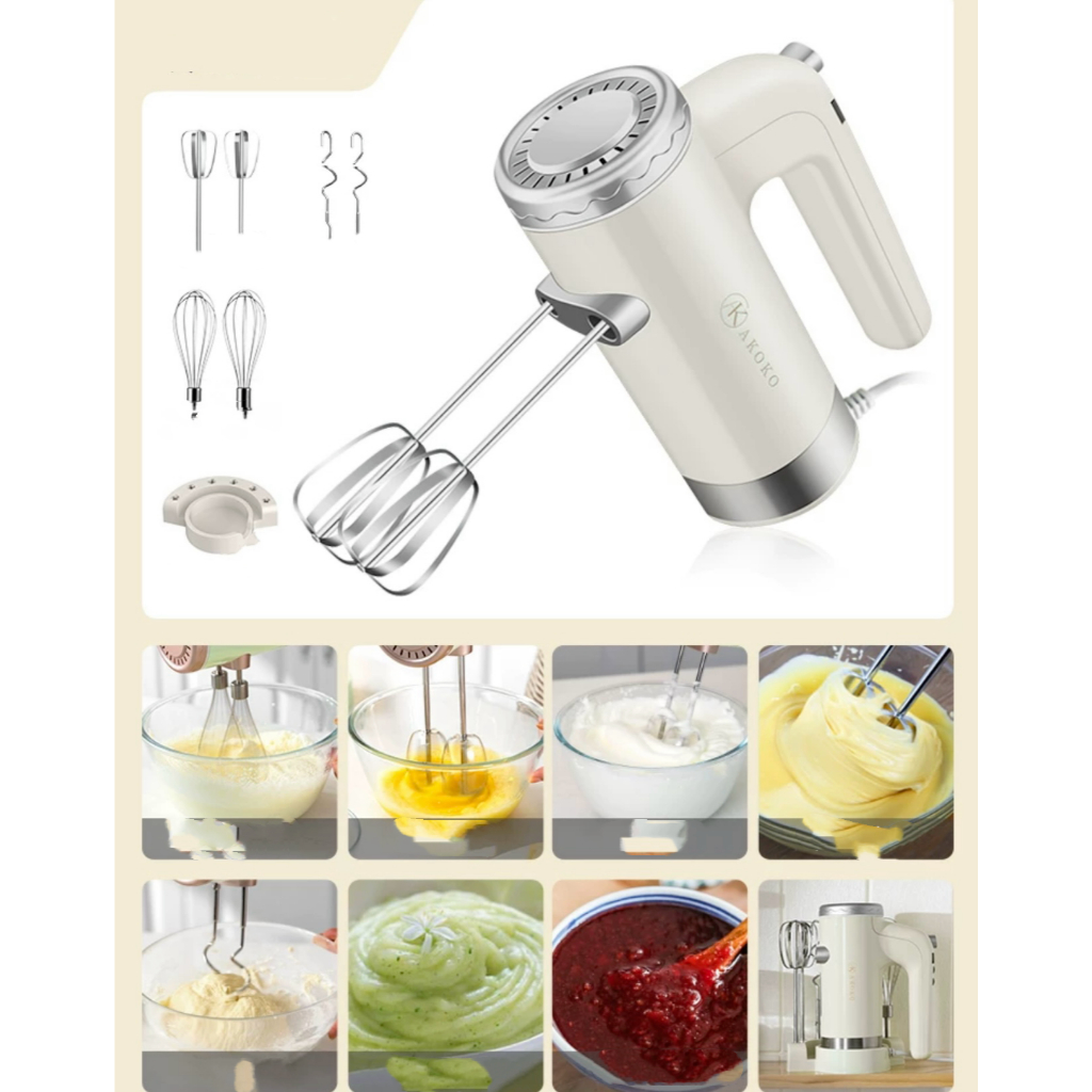 Electric Hand Mixer egg-whisk Portable Professional Baking Egg Beater ...