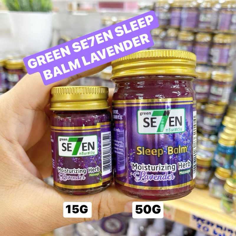 THAILAND GREEN SE7EN Sleep Balm Moisturizing Herb Massage 🇹🇭 (15g & 50g ...