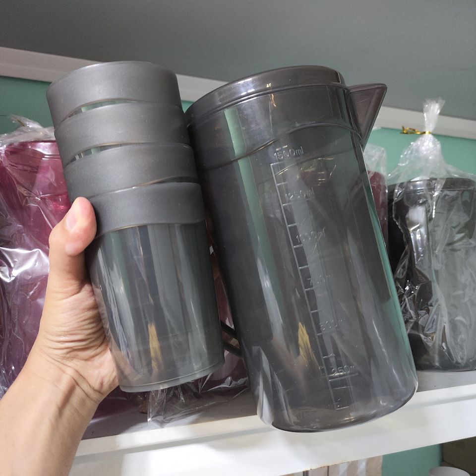 1500ml Plastic Pitcher with 4 Cups | Shopee Philippines