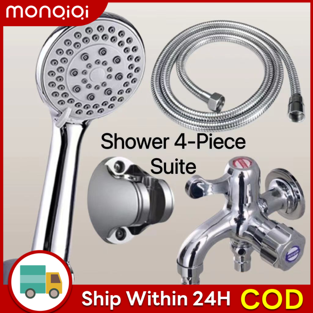 Shower set with Stainless Faucet 4 in1 adjustable Shower Set with Hose ...
