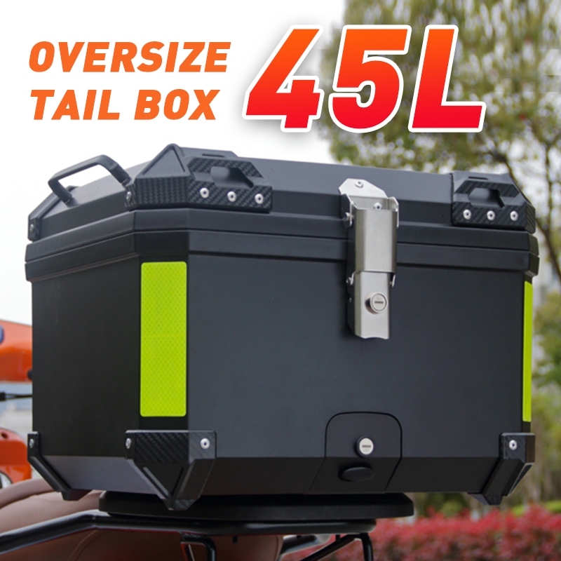 Top Box For Motorcycle 36-45L Motorcycle Box With Base Plate Helmet Box ...