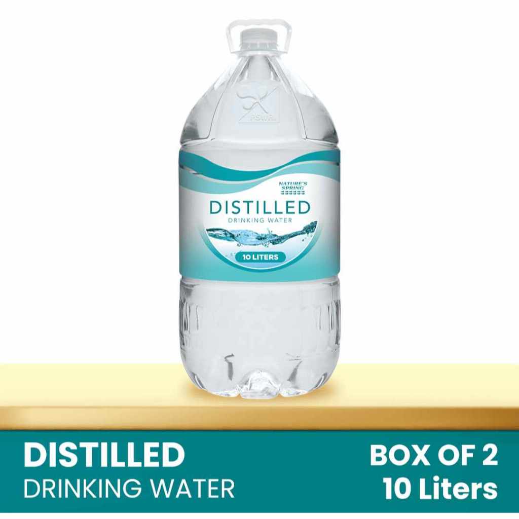 Natures Spring Distilled Water 10 Liters (2 pcs) | Shopee Philippines