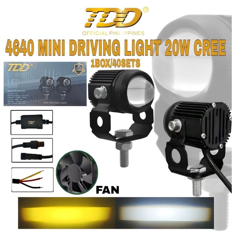 ( 𝟺𝟼𝟺𝟶 )TDD MINI DRIVING LIGHT V1 | Shopee Philippines
