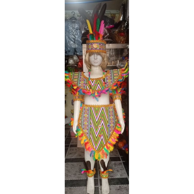 Tribal/Ethnic/Ati-Atihan Costume. (with printed fabric) FULL SET! FREE ...