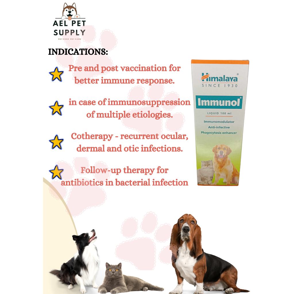 HIMALAYA IMMUNOL 100G WHITE MULTIVITAMINS FOR PETS DOGS CATS | Shopee ...