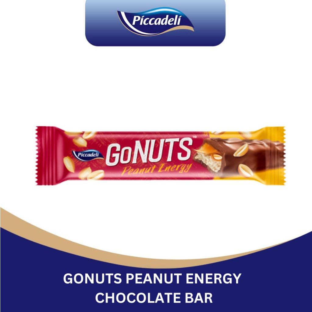 Piccadeli Gonuts Peanut Energy Chocolate 24x21g | Shopee Philippines