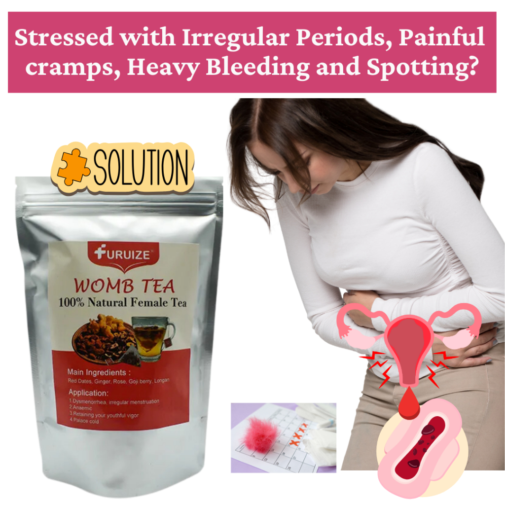 Womb Detox Tea Irregular Menstrual Cycles, Spotting, Heavy Bleeding ...