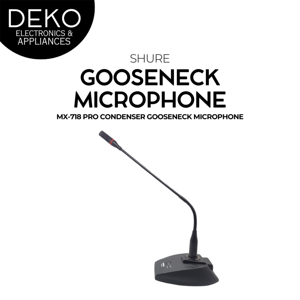 Shure MX-718 PRO Desktop Gooseneck Microphone | Shopee Philippines