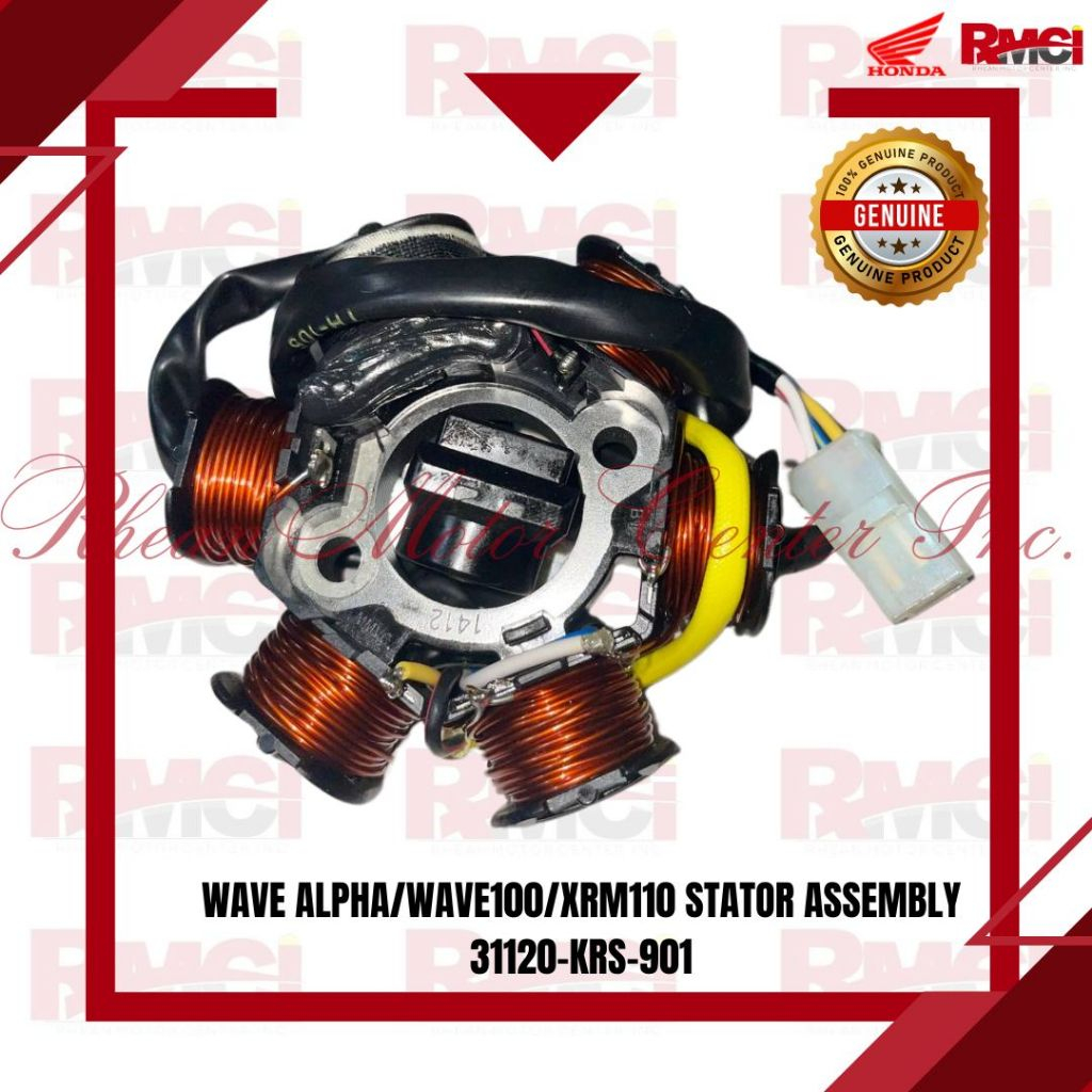 Wave Alpha/Wave100/XRM110 Stator Assembly 31120-KRS-901 | Shopee ...