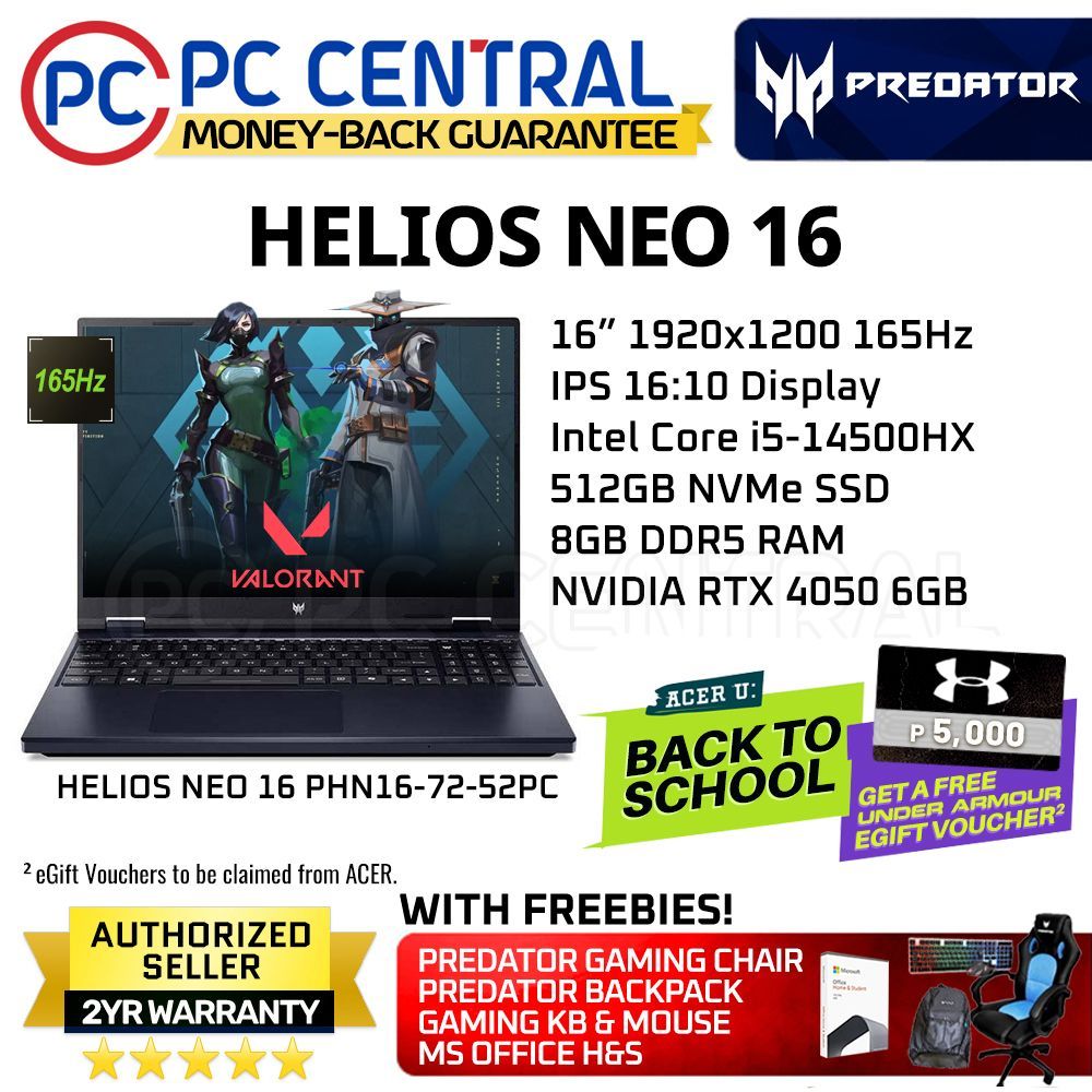Acer Predator Helios NEO 16 52PC (PHN16-72-52PC) | Intel Core i5 ...