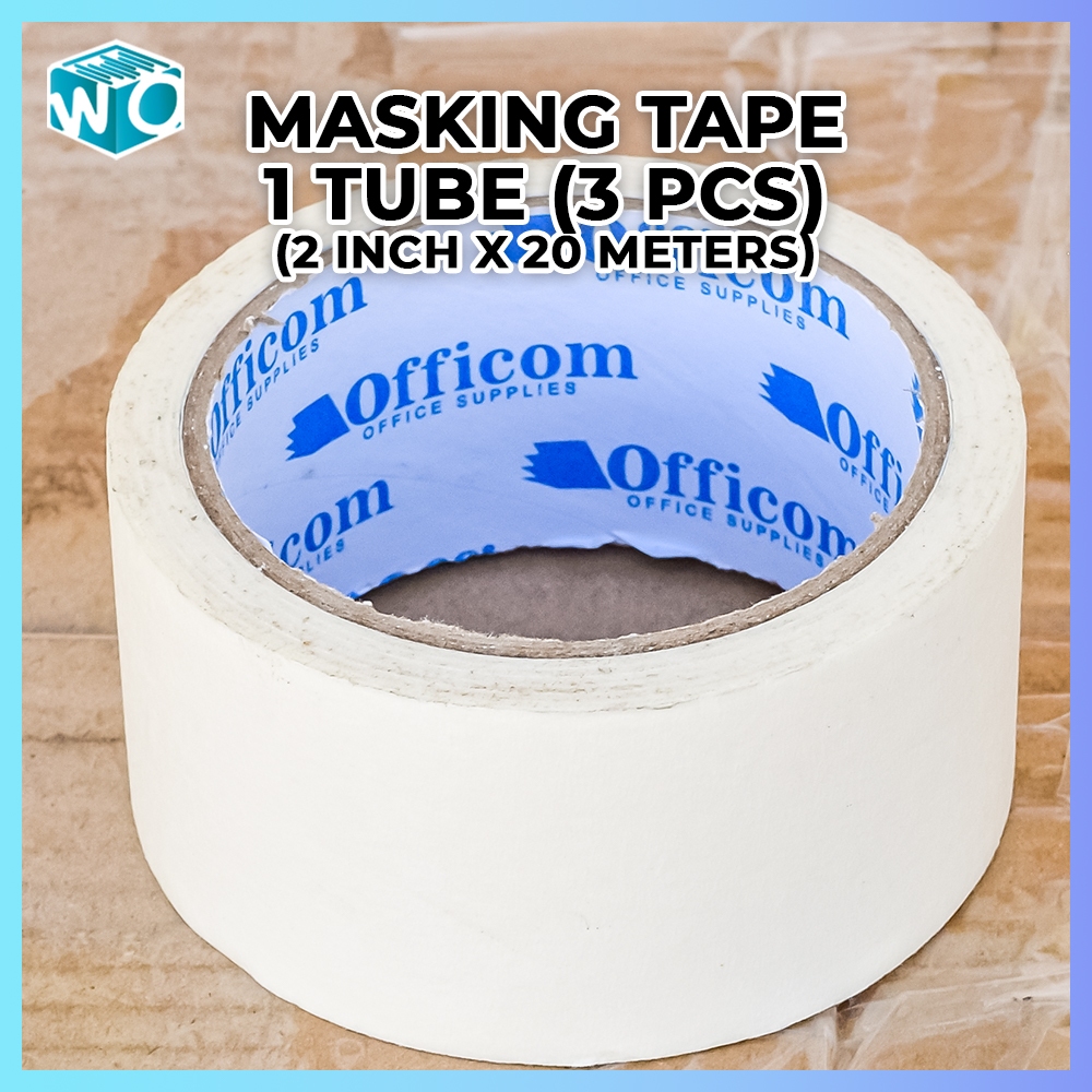 Masking Tape (1 Tube) Paper Tape 2 inch | 1 inch | 3/4 inch | 1/2 inch ...