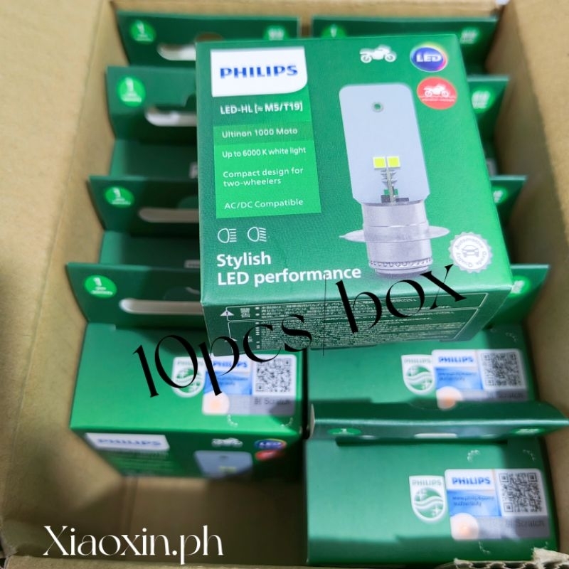 PHILIPS LED HEADLIGHT BULB M5/T19 - AC/DC COMPATIBLE (10PCS/BOX ...