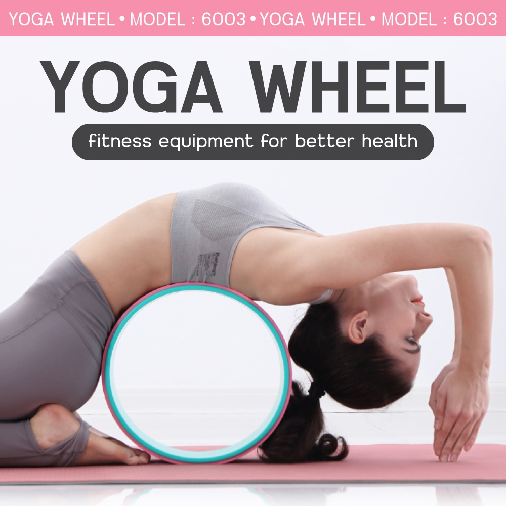 B&G SPORT Yoga Pilates Wheel Fitness Roller Back Training Bodybuilding ...