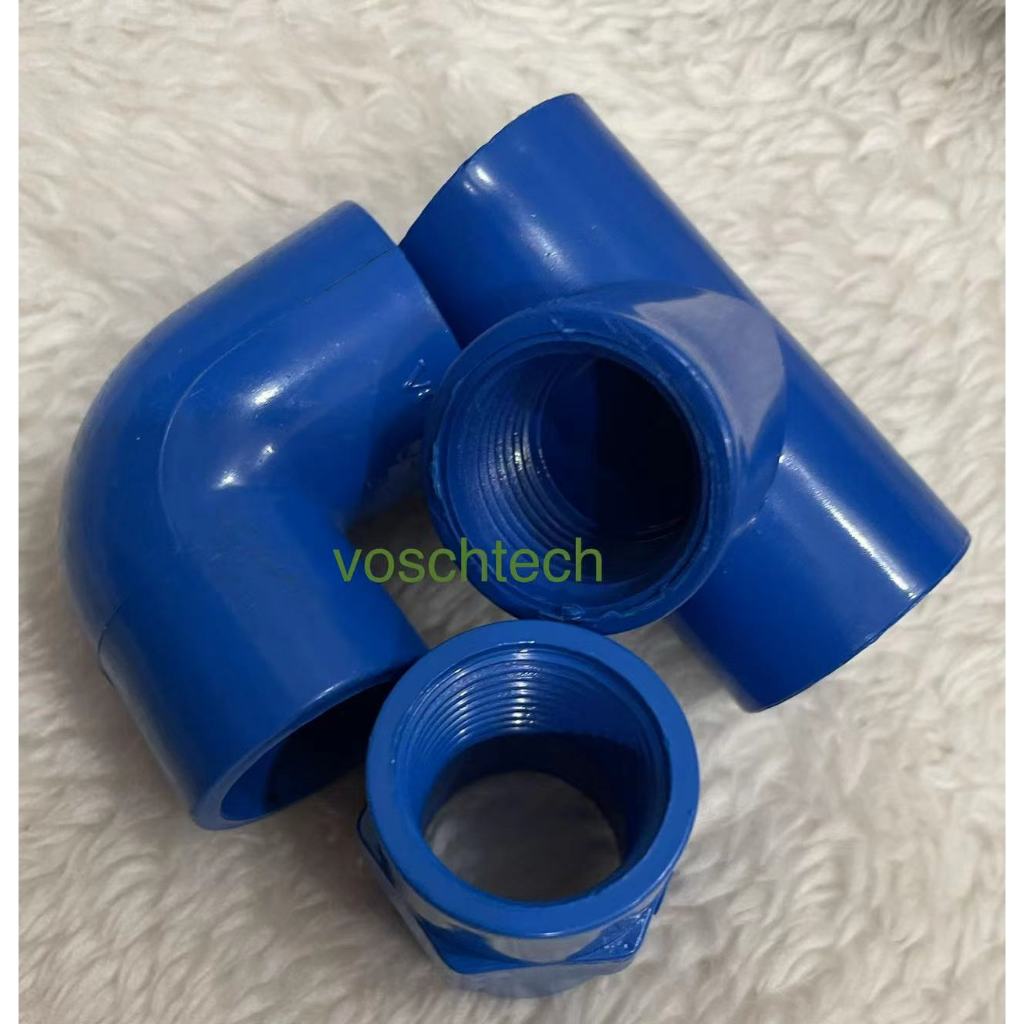 pvc fittings female/male adapter whit threaded elbow tee 20mm-63mm ...