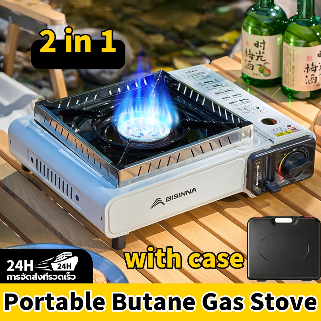 2-in-1Mini Butane Gas Stove Portable Ultralight Gas Burner for Outdoor ...