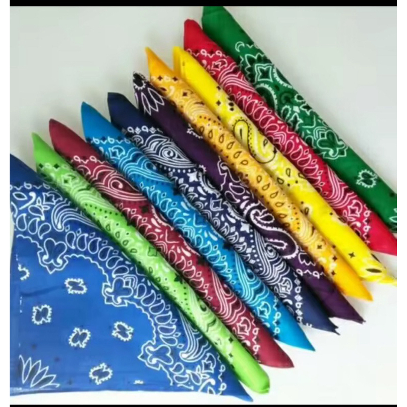 Affordable Scarf Bandana Handkerchief Panyo(12 pcs) | Shopee Philippines