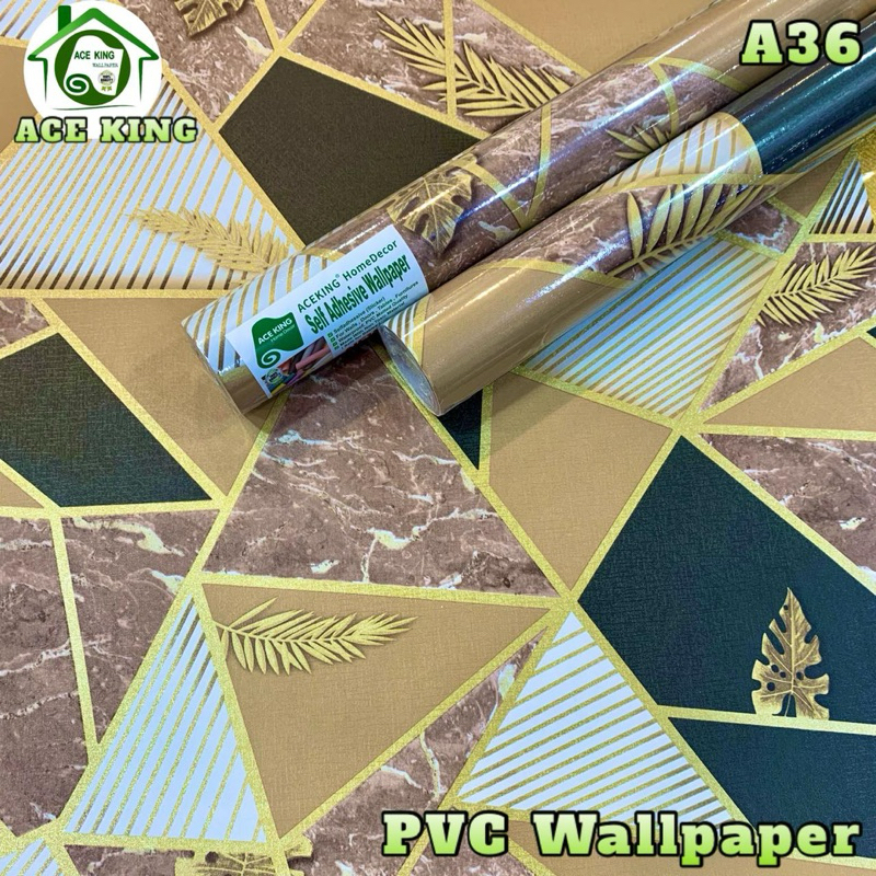 C15 PVC Wallpaper Wood Cladding Design 10M*45CM Sticker and Waterproof ...