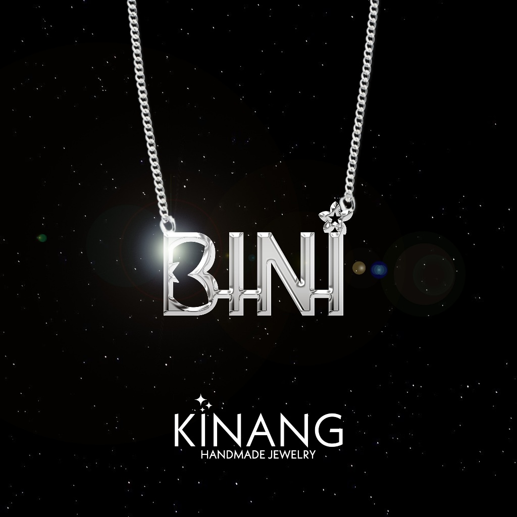 Kinang: "BINI Logo" Necklace (Aiah, Colet, Maloi, Gwen, Stacey, Mikha ...
