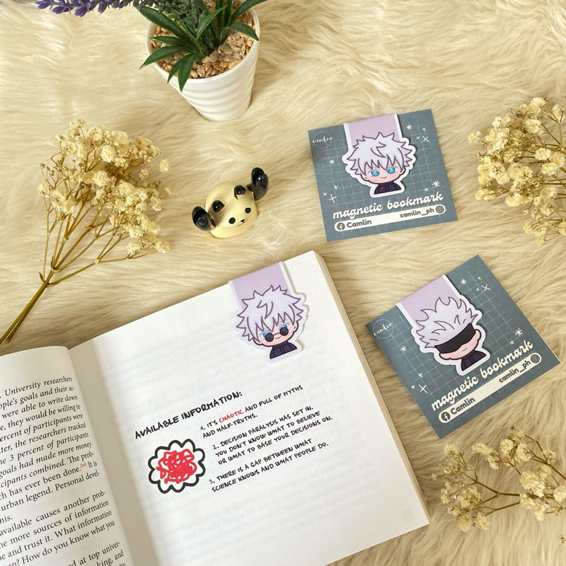 Gojo Satoru Anime Jujutsu Kaisen Magnetic Bookmarks | Shopee Philippines