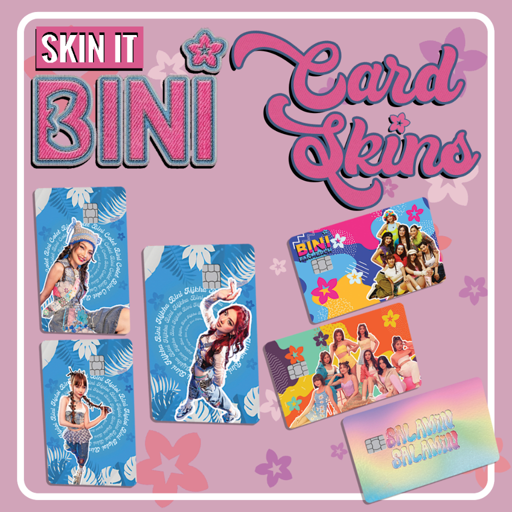 Bini Blooms Card Skin Vinyl Stickers for ATM Cards and Loyalty Cards ...