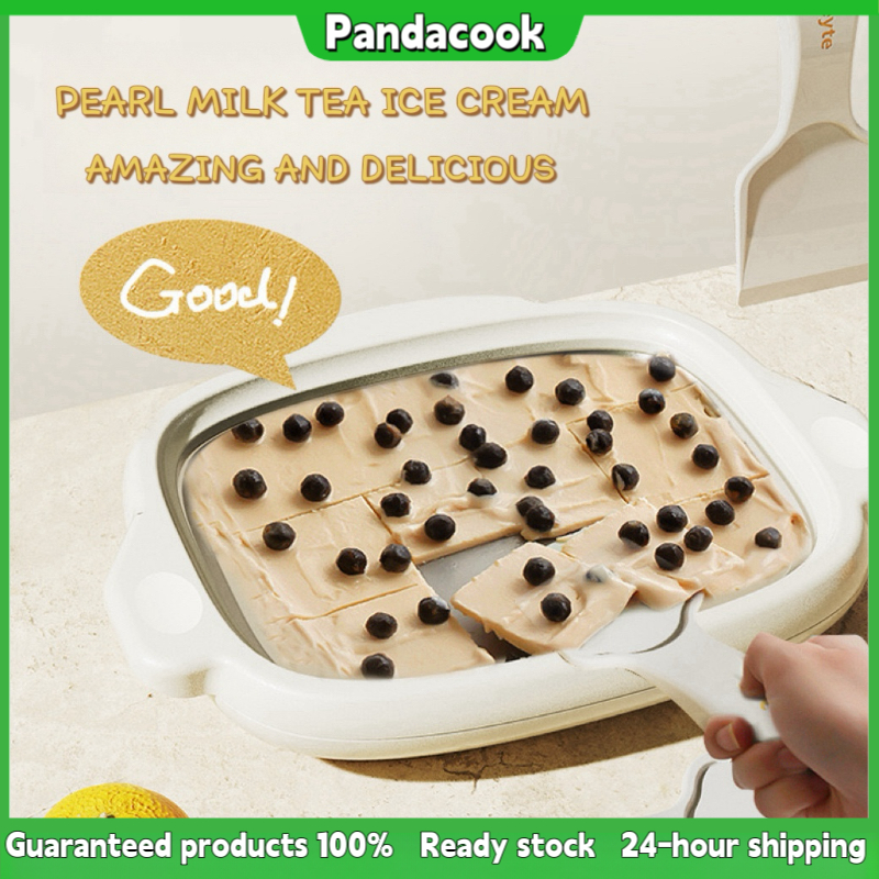 Pandacook Ice Cream Maker Pan with 2 Scrapers Ice Cream Maker Plate ...