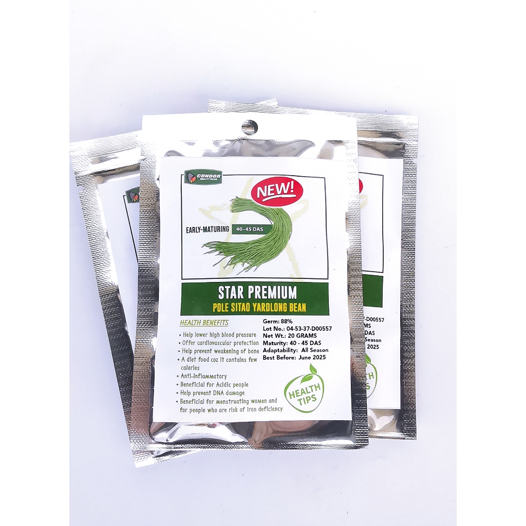 Pole Sitao Star Premium Yardlong Bean 10g ( per sachet) | Shopee ...