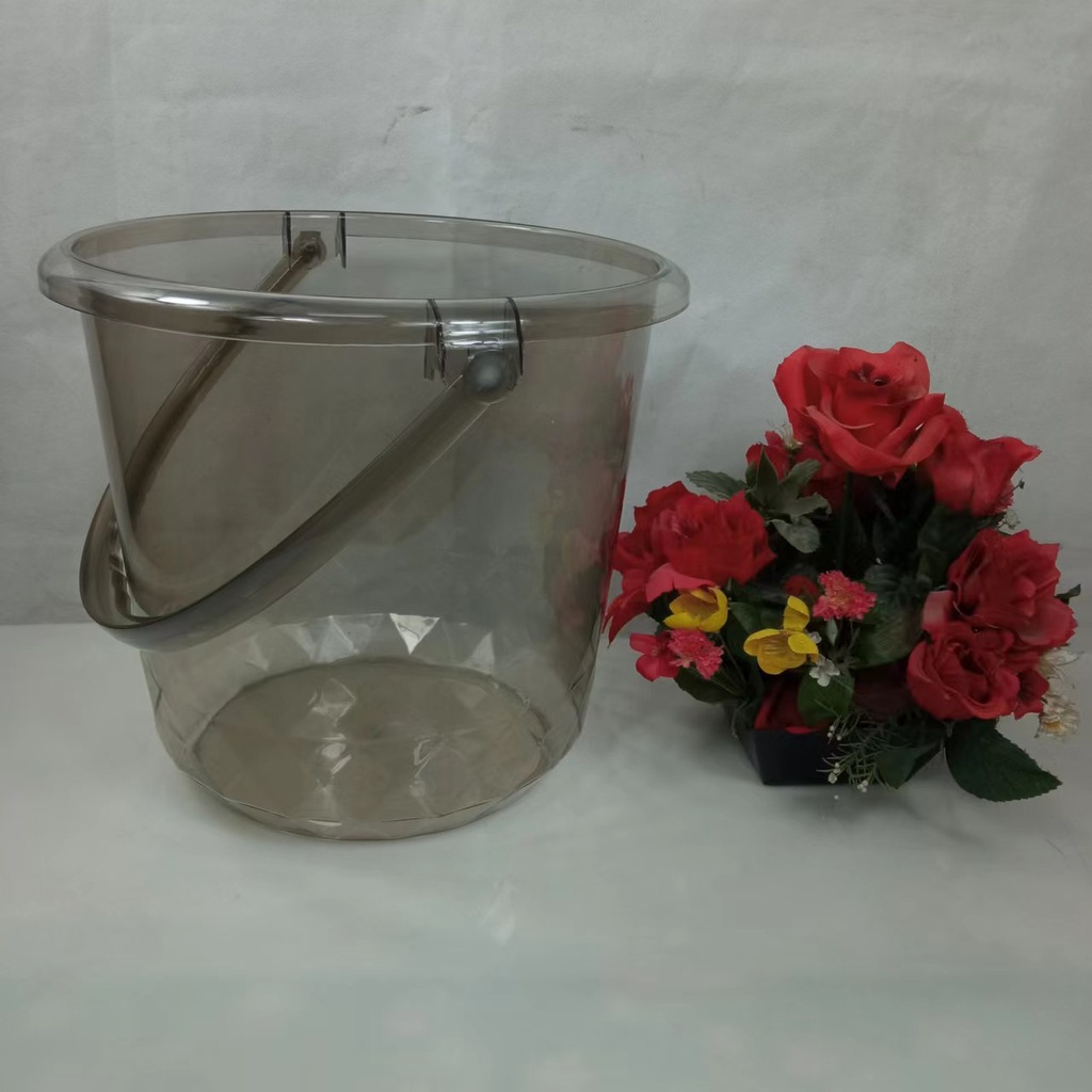High Quality Hand-held thickened Transparent Bucket Pail With Handle ...