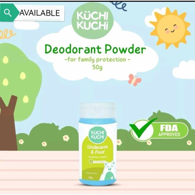 KÜCHI KUCHi Underarm & Foot Deodorant Powder 50g | Shopee Philippines