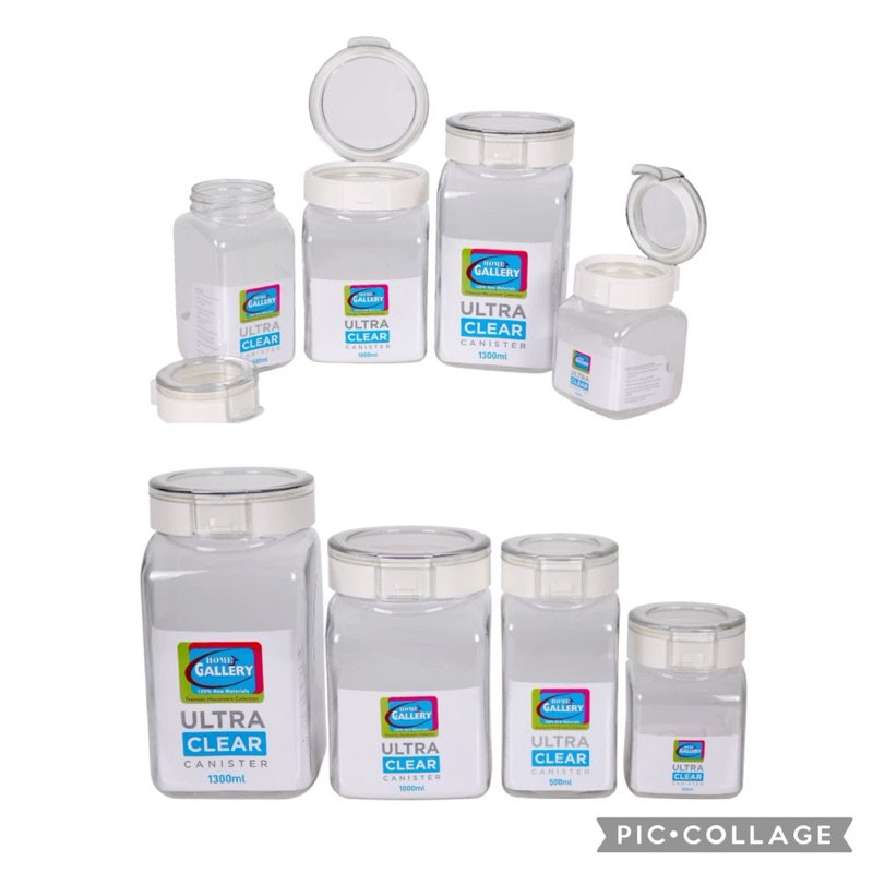 ️Home Gallery Ultra Clear Canister Airtight & Leakproof High-grade ...