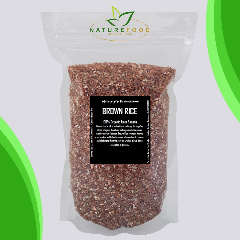 Organic Brown Rice 1kg (Low carb high fiber healthy diet, from Sagada ...