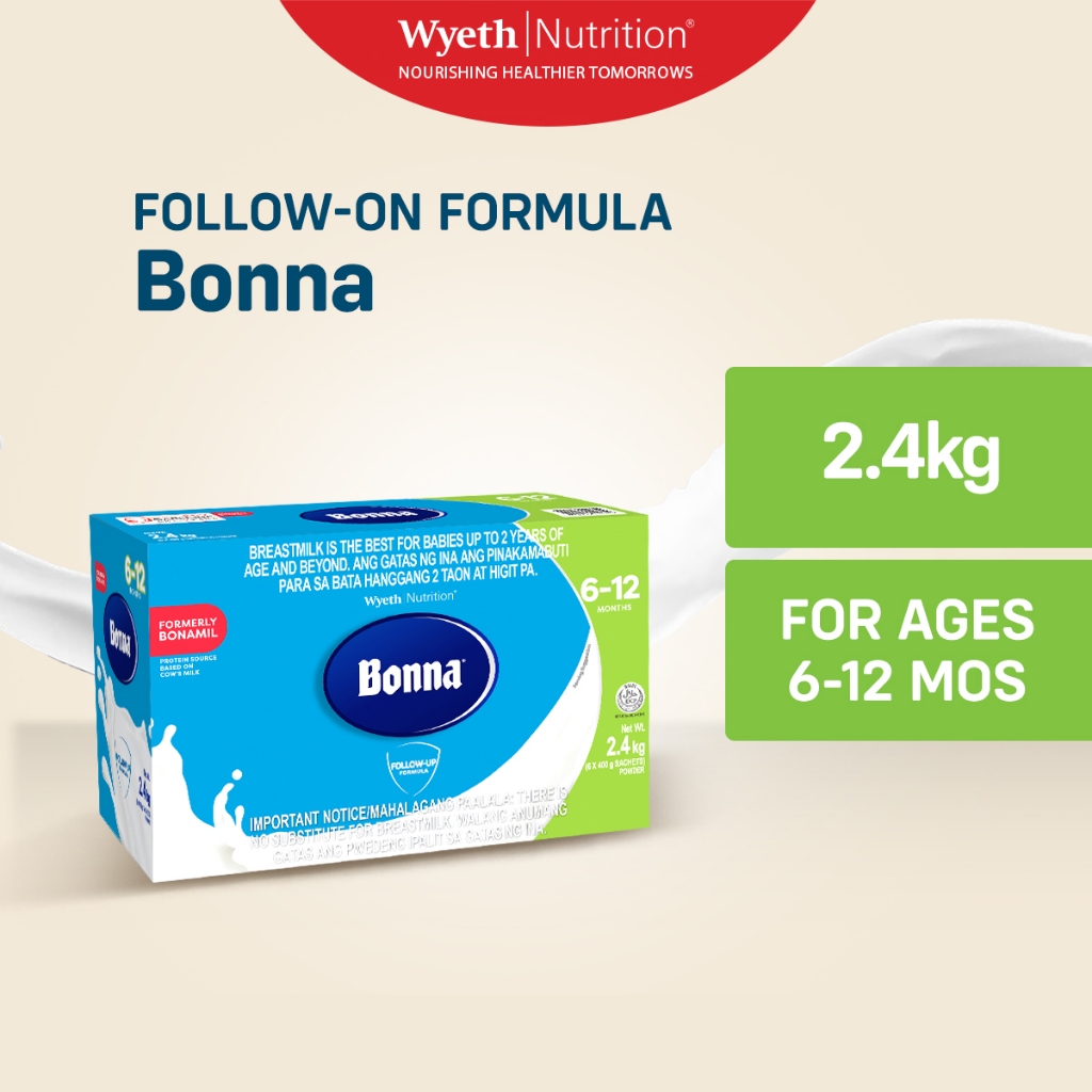 WYETH BONNA Stage 2 Infant formula for 6-12 Months 2.4kg (formerly ...