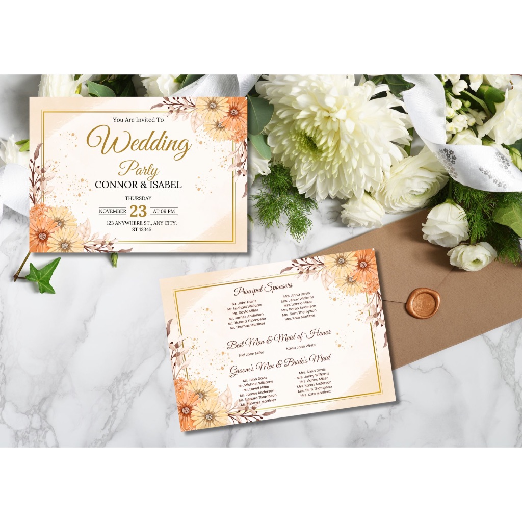Customized Wedding Invitation Card | Shopee Philippines