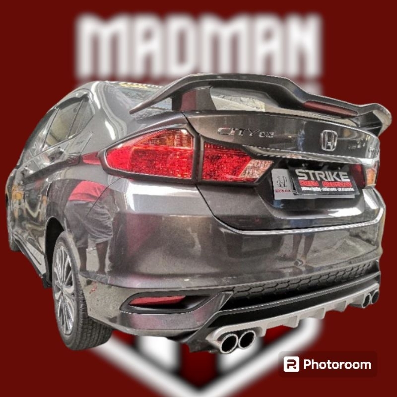 Honda City 2018 to 2020 Rear Bumper Diffuser Bodykits | Shopee Philippines