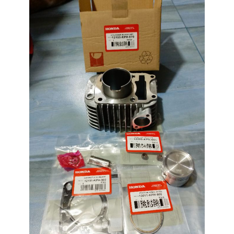 Honda genuine cylinder block set with pisto kit wave125/XRM125/RS125 ...