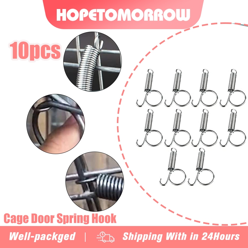 10 PCS Spring Latch for Cages Multi-Functional Metal Finger Spring ...