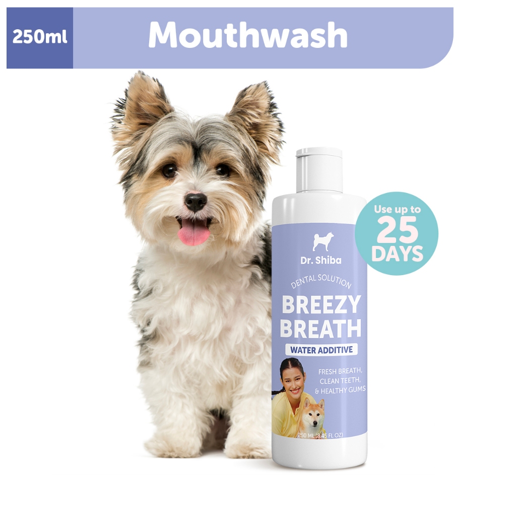 Dr Shiba Breezy Breath Dog Dental Care for Dogs - Suitable for All Dogs ...
