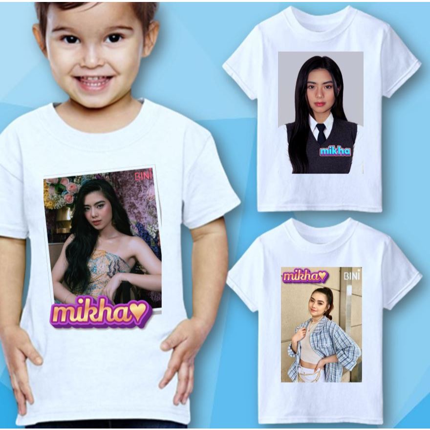BINI MIKHA KIDS T-Shirt PAMBATA CHARACTER GRAPHIC SHIRT 0 to 12 years ...