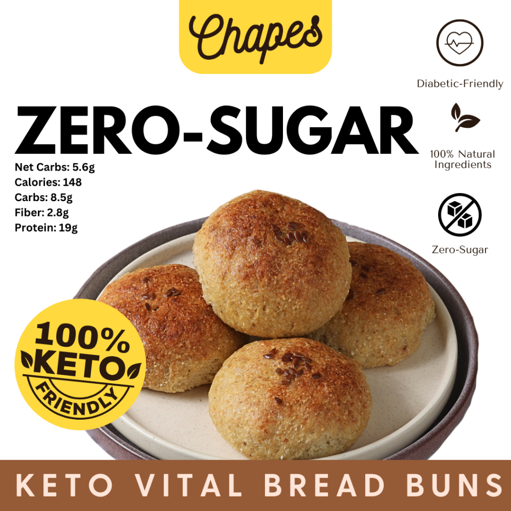 Chapes Keto Vital Bread Buns | Shopee Philippines