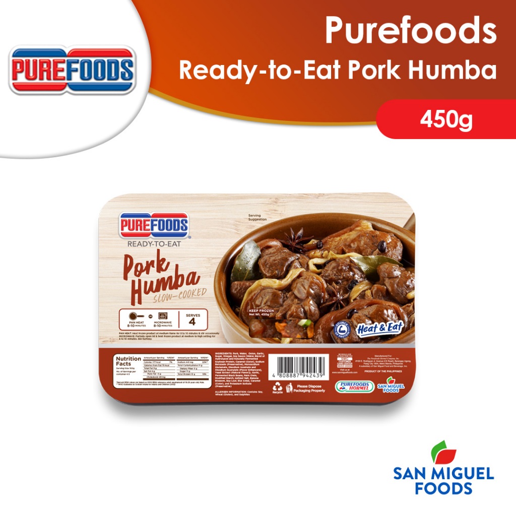 Purefoods Ready-To-Eat Pork Humba Slow-Cooked Heat & Eat 450G | Shopee ...