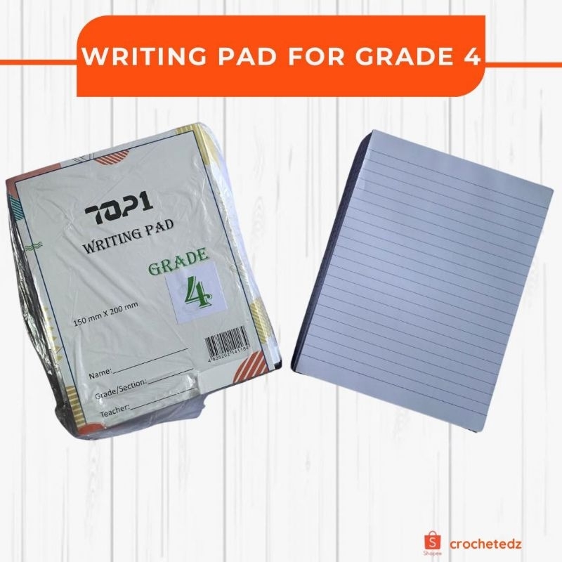 Writing Pad Paper For Grade 4, 1 pad and wholesale | Shopee Philippines